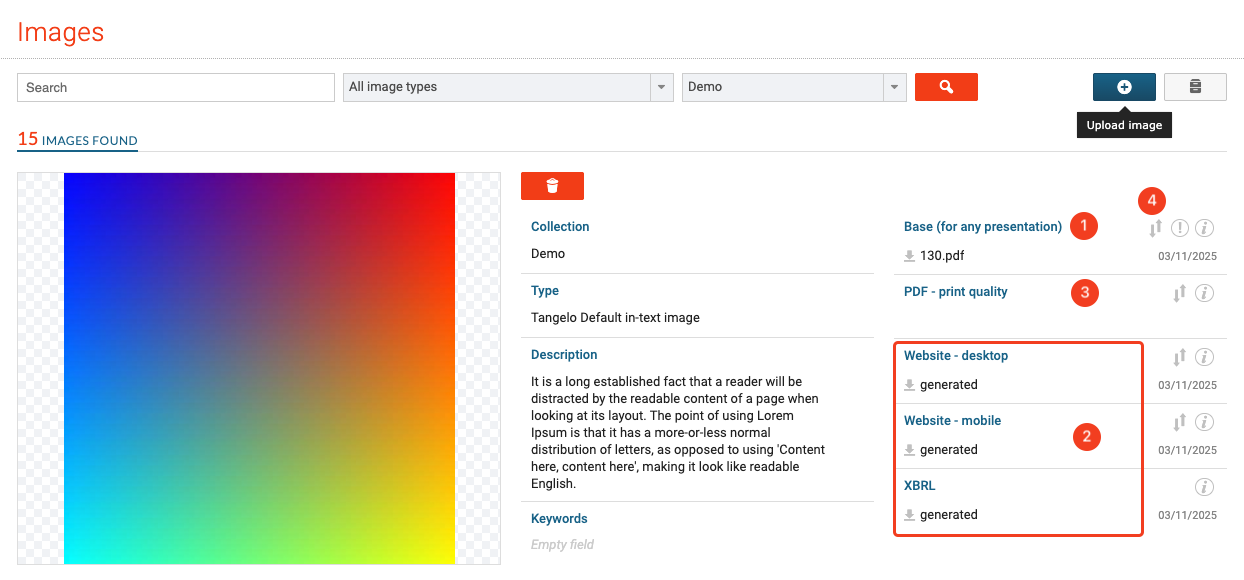 Image formats and image quality recommendations – Tangelo Software