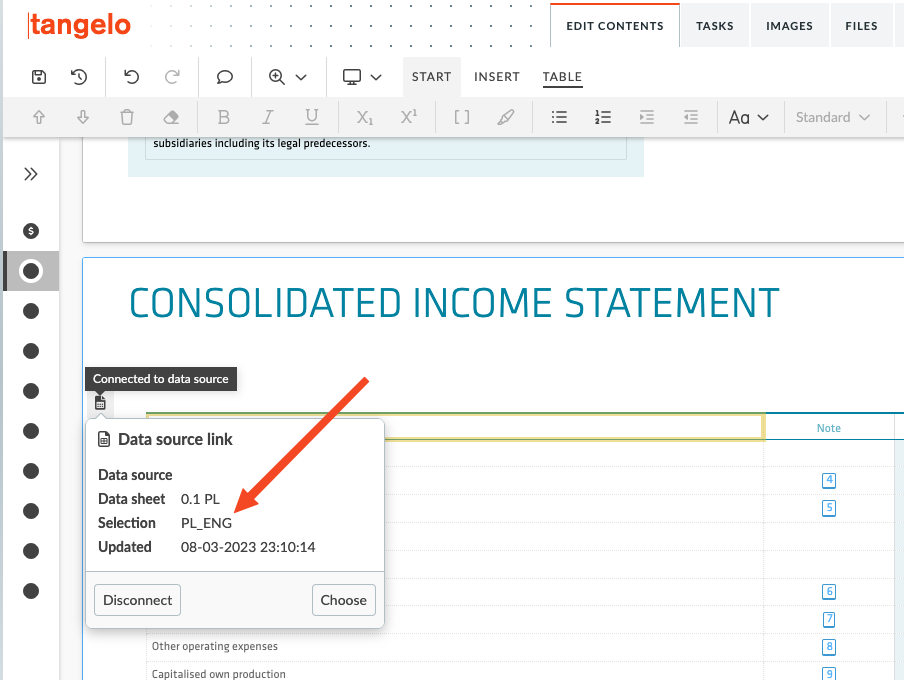 Translating a Tangelo document using an external translator – Tangelo Software